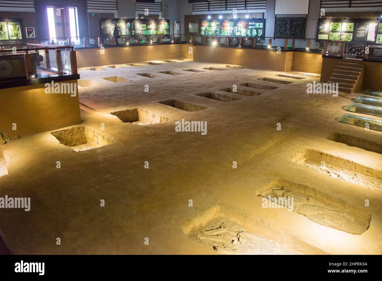 HENAN, CHINA - Shang Dynasty Royal Cemetery. a famous UNESCO World ...