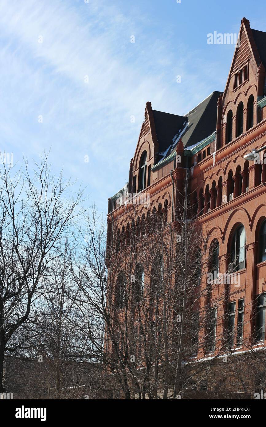 Original IIT Armour Institute Building in red brick Stock Photo - Alamy