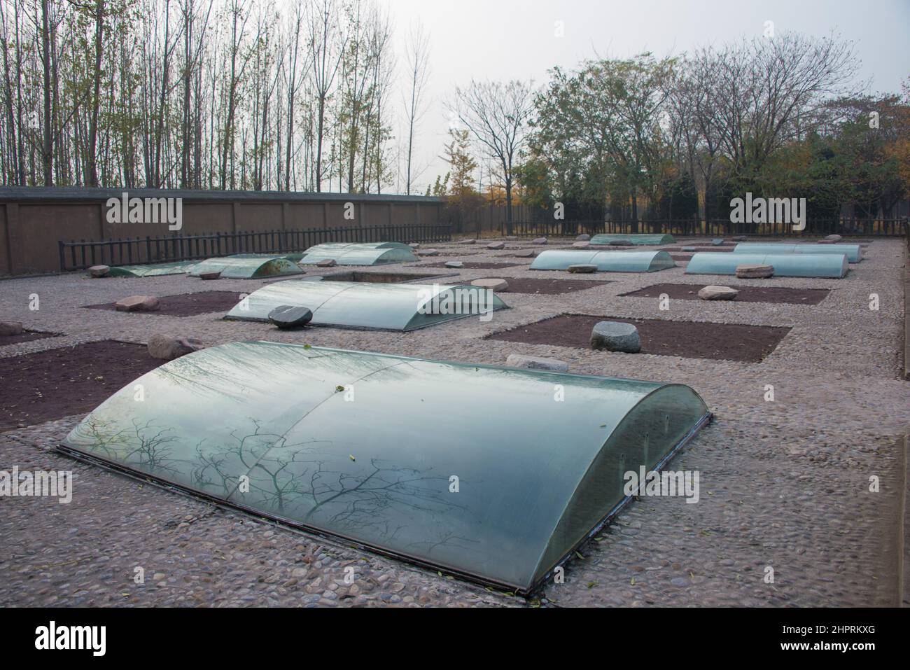 HENAN, CHINA - Shang Dynasty Royal Cemetery. a famous UNESCO World ...