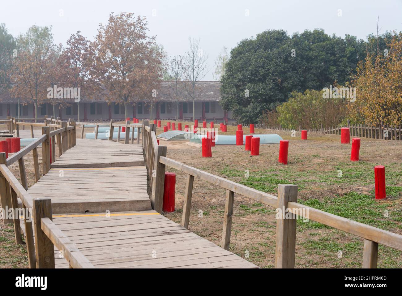 HENAN, CHINA - Yin Ruins(Yinxu). a famous UNESCO World heritage site in ...