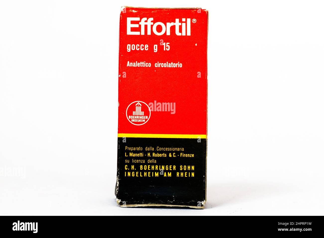 Vintage 1950s EFFORTIL dropper bottle medicine for improved circulation ...