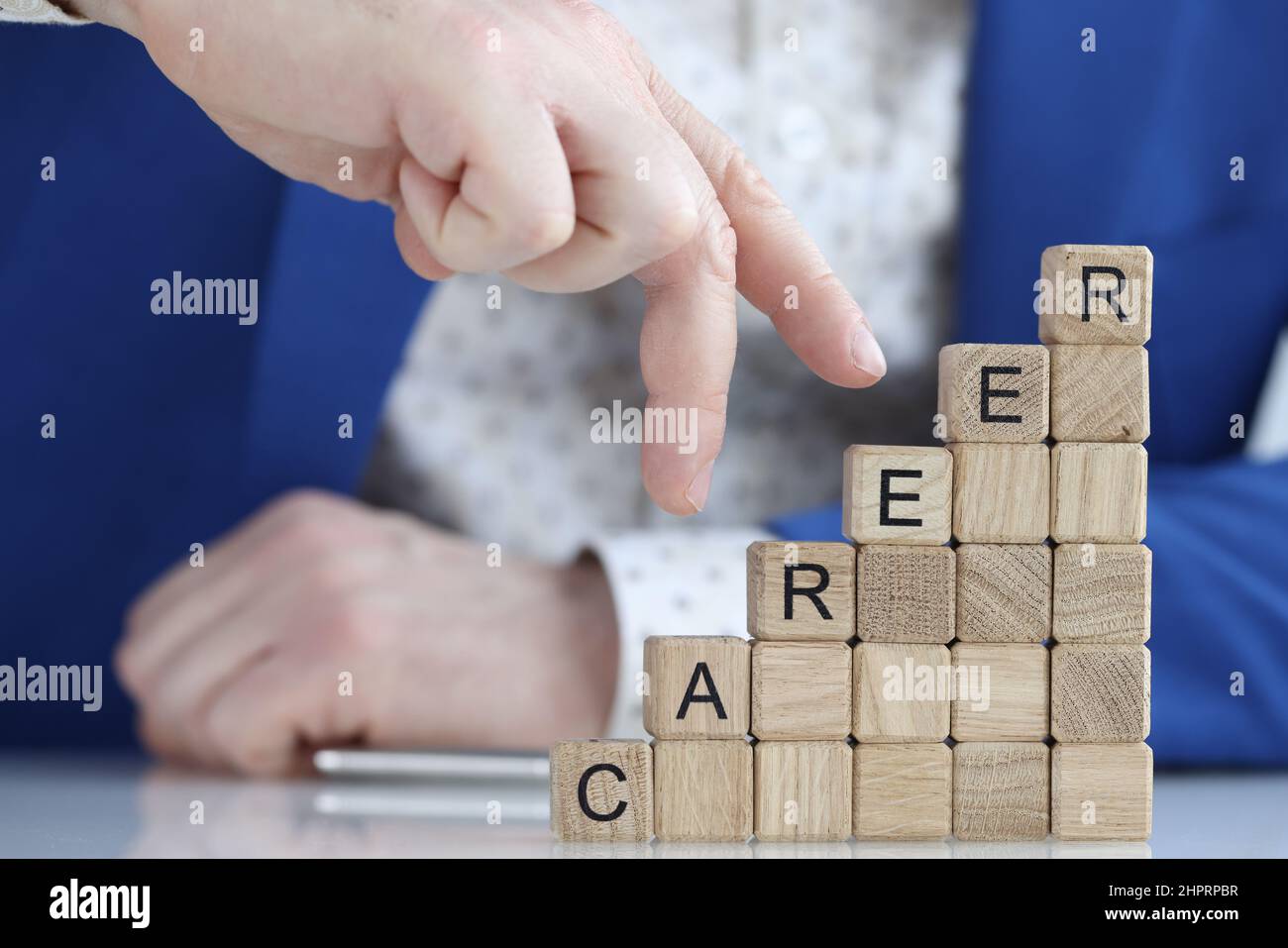 Career development and ladder to success and leadership Stock Photo - Alamy
