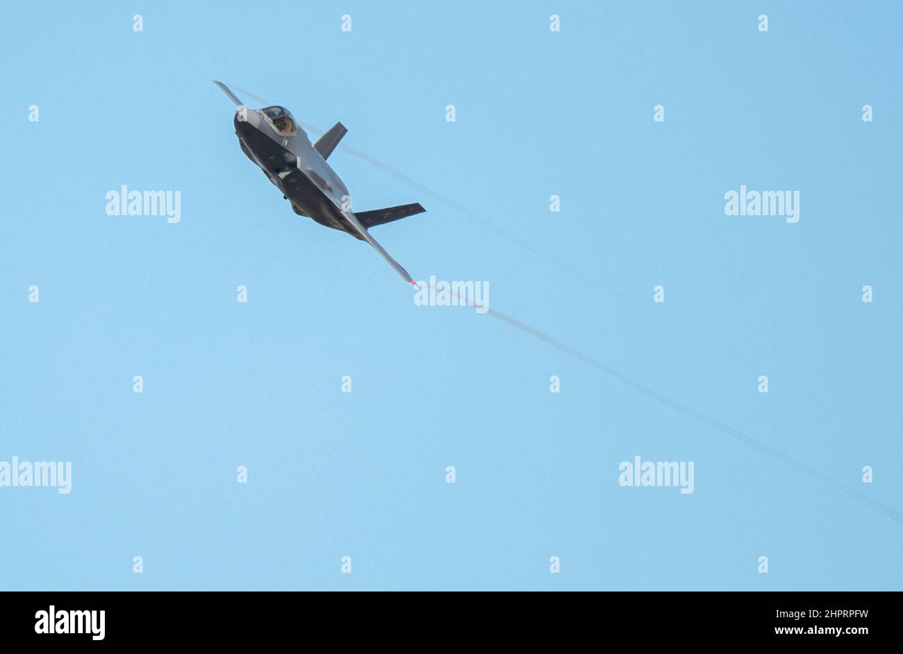 Spangdahlem, Germany. 23rd Feb, 2022. A U.S. F-35 fighter aircraft ...