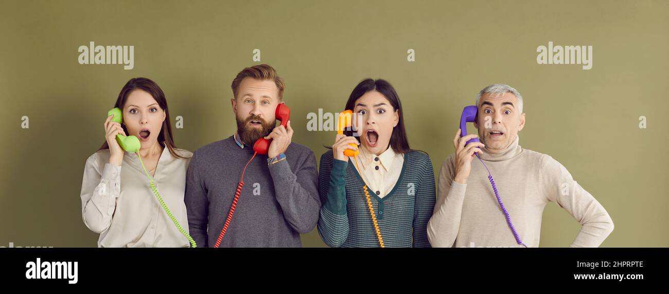 People get surprising, shocking and bad news during their telephone ...