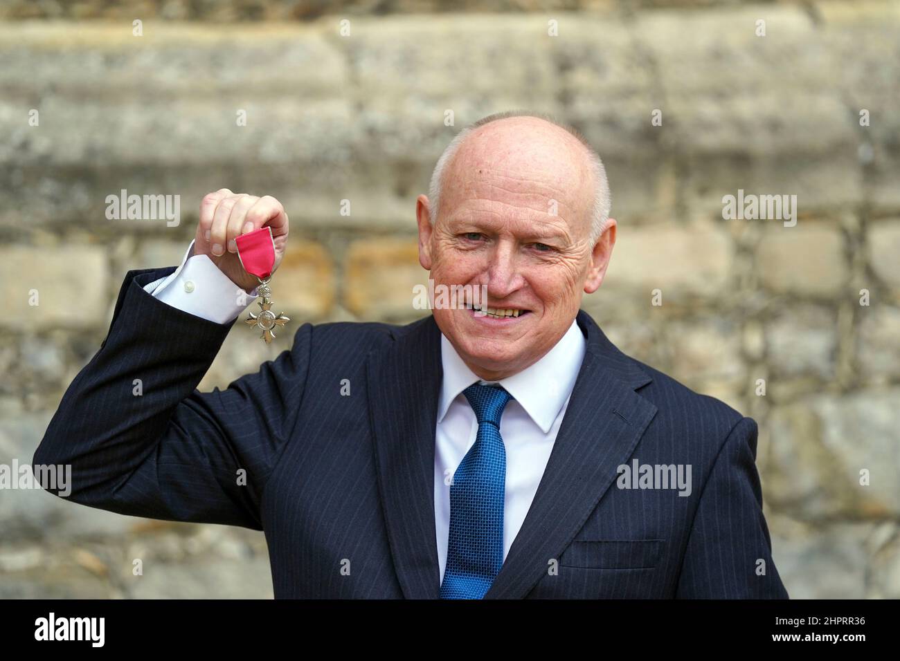 Peter Beirne after he was made a MBE (Member of the Order of the ...