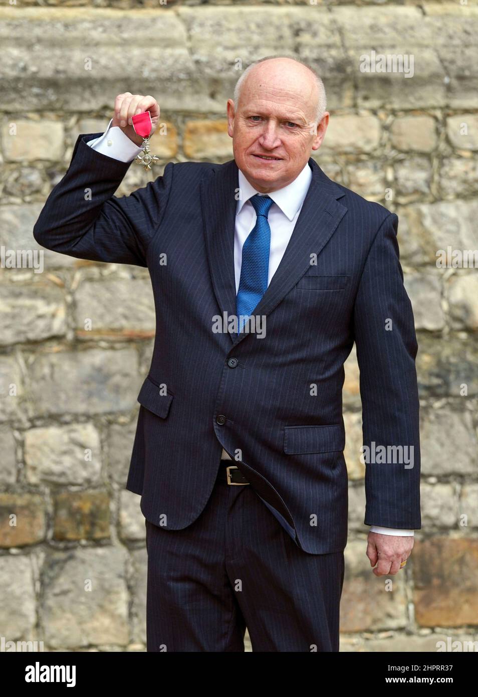 Peter Beirne after he was made a MBE (Member of the Order of the ...