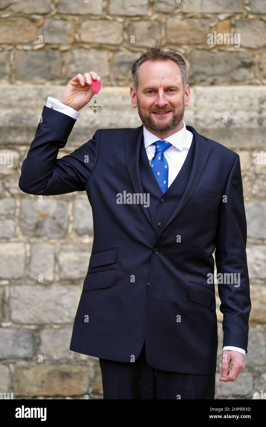 Mark Mathieson after he was made a MBE (Member of the Order of the ...