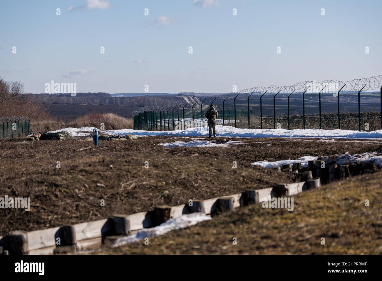 Ukrainian border guards patrol hi-res stock photography and images - Alamy