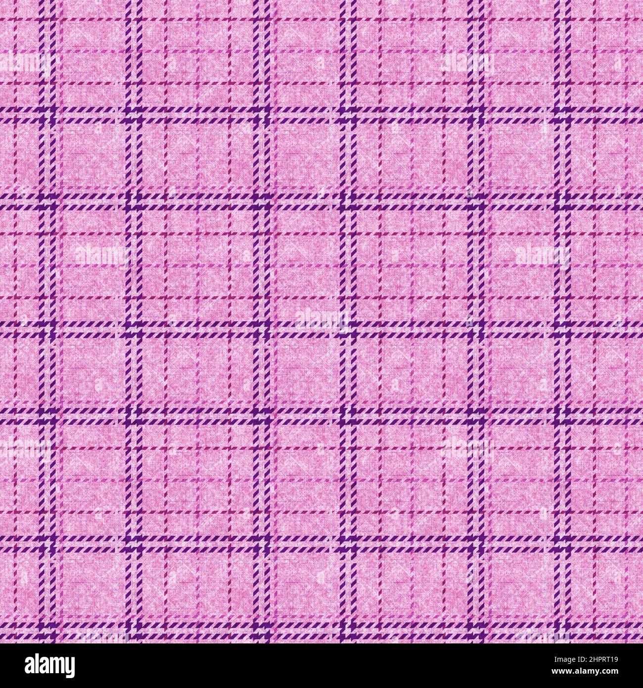 Bright pink summer woven plaid texture. Seamless woollen feminine style ...