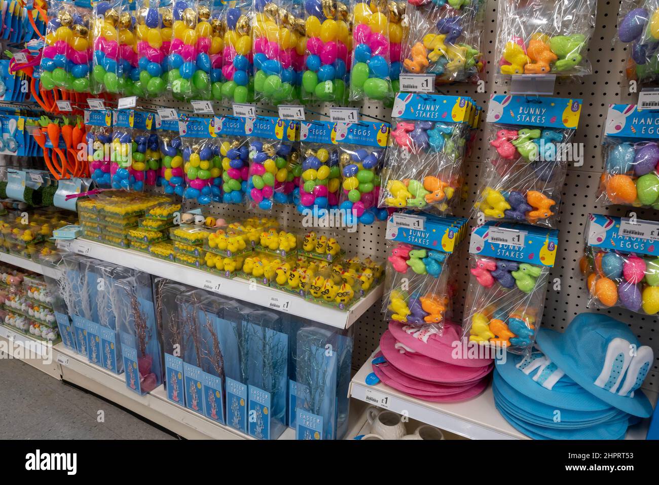 Easter arts and crafts shelf in norwich store Stock Photo - Alamy