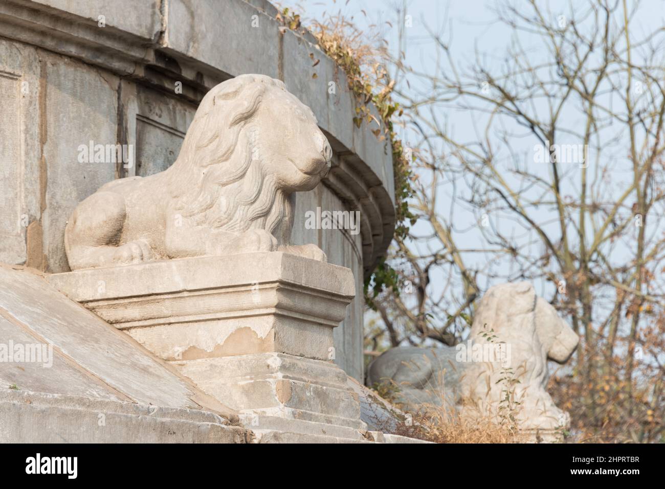 HENAN, CHINA - The Tomb of Yuan Shikai(Yuanlin). a famous Historic Site ...