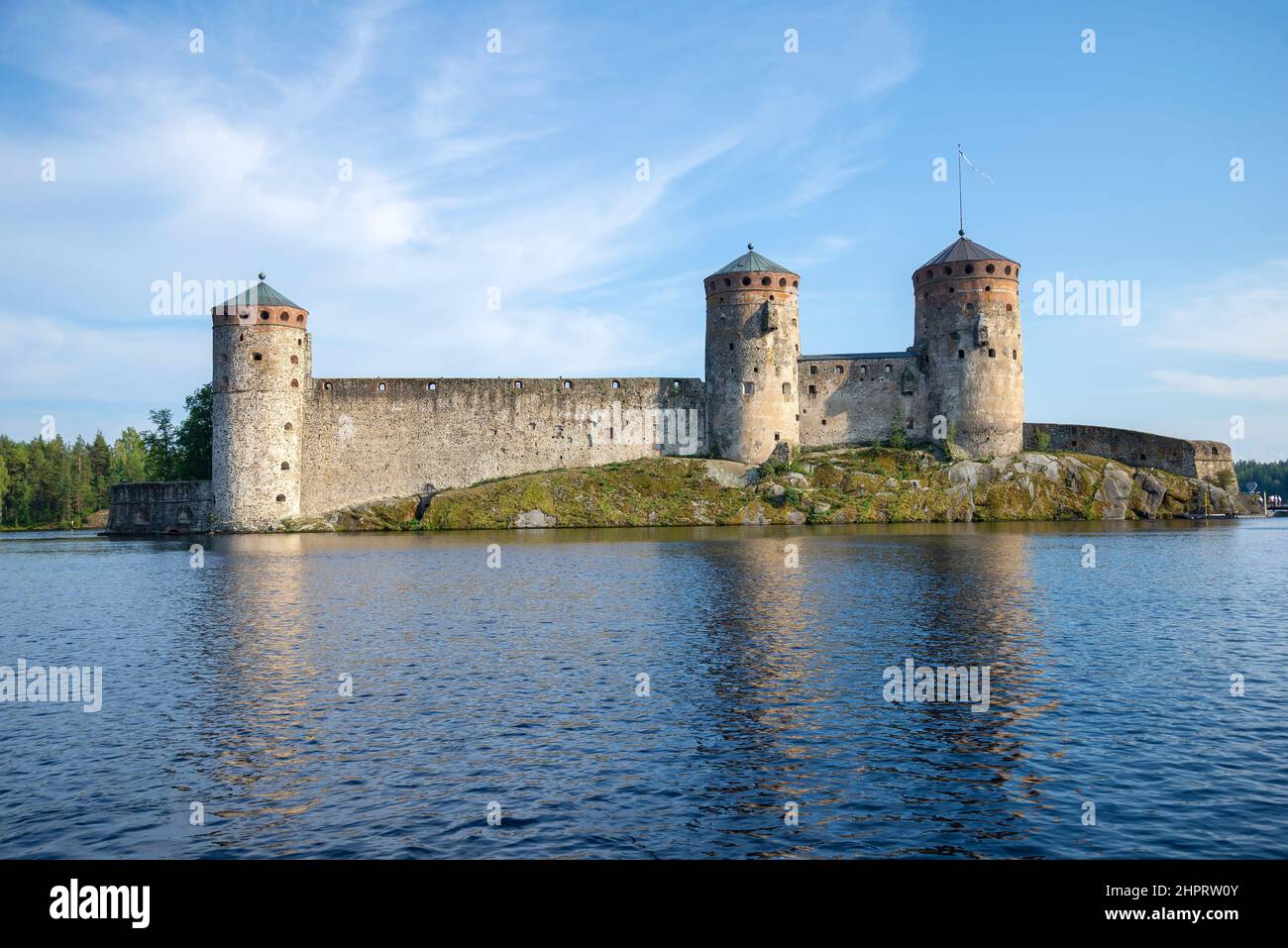 Olavinlinna castle water castle savonlinna hi-res stock photography and ...