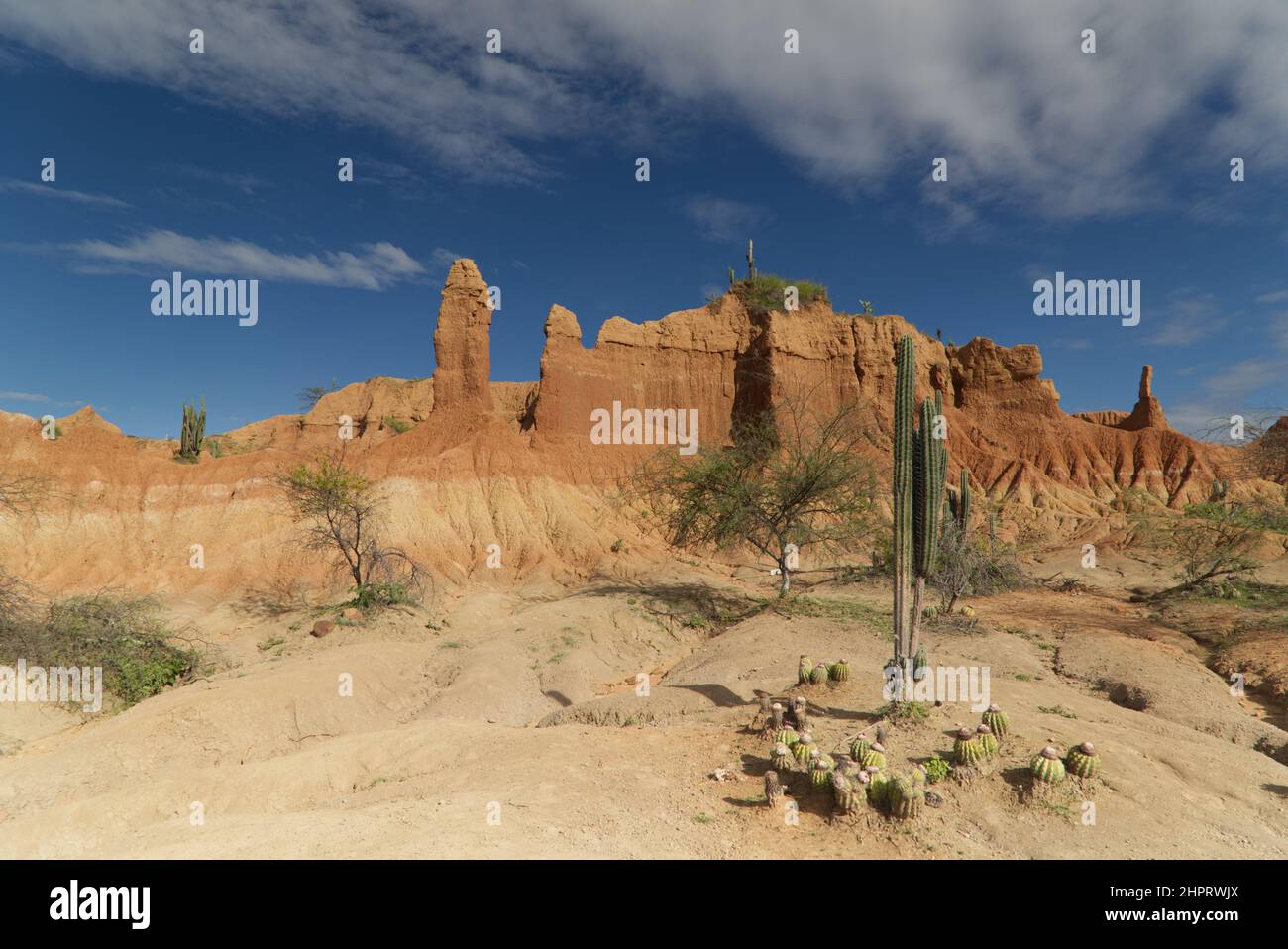 The extraordinary colors of the Tatacoa desert, Colombia Stock Photo ...