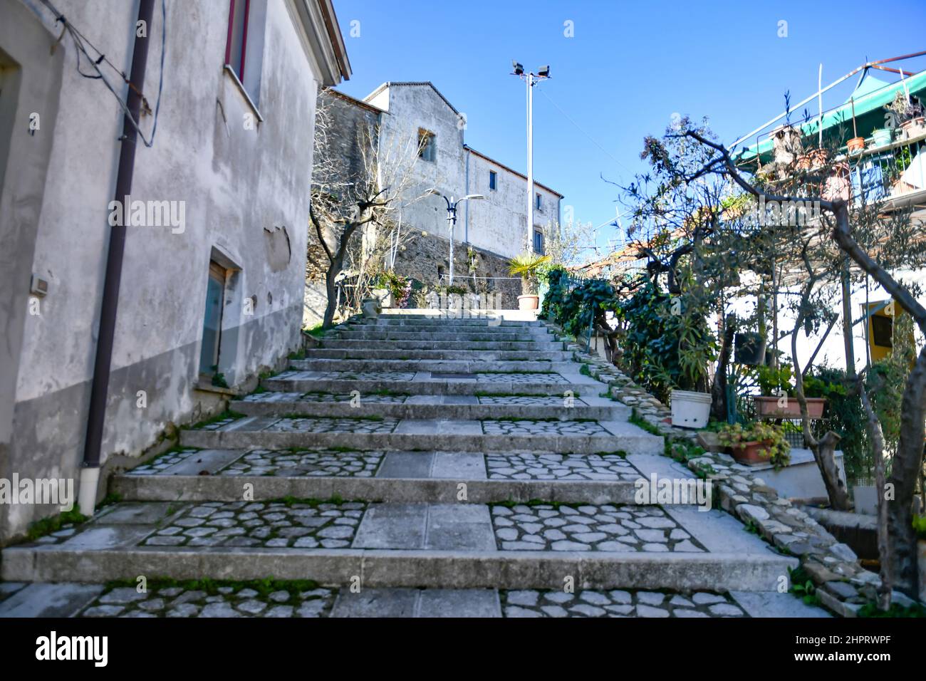 The Italian village of Montecalvo Irpino Stock Photo - Alamy