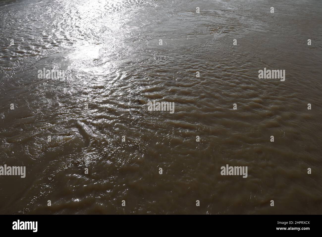 The River Severn in flood at Haw Bridge, Tirley, Gloucestershire ...