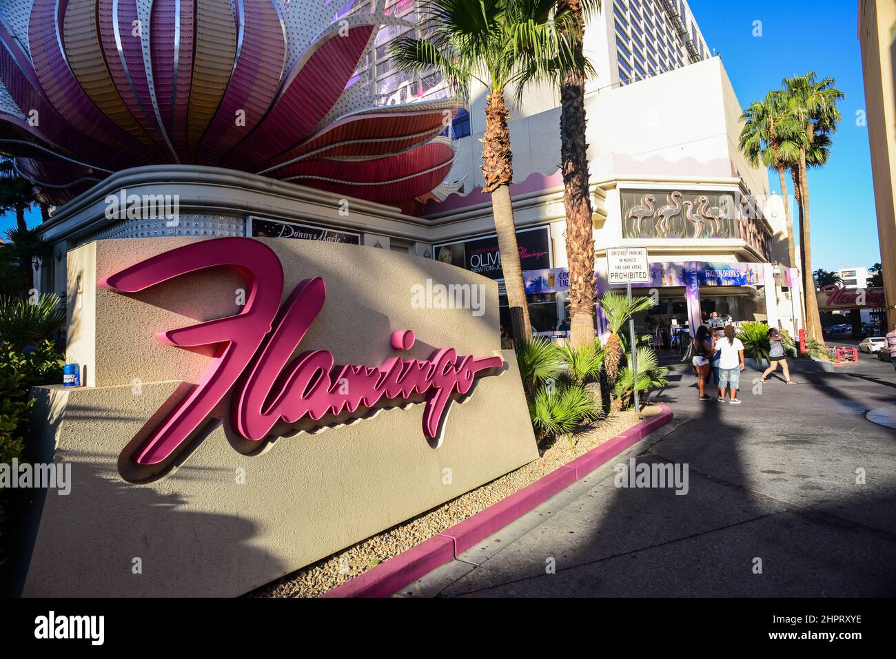 Neon sign at Flamingo Las Vegas Hotel & Casino Stock Photo - Alamy