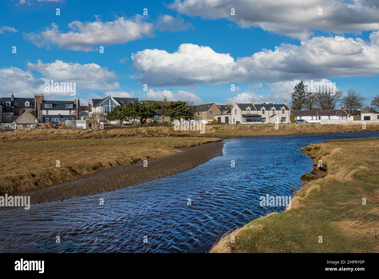 The coastal village of Newburgh, Aberdeenshire, Scotland Stock Photo ...