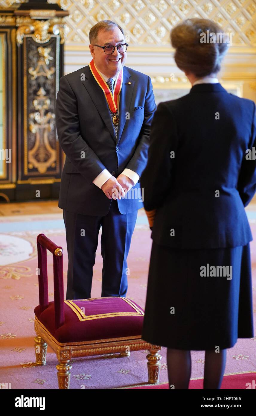 Sir Roger Marsh from Leeds is made a Knight Bachelor by The Princess ...