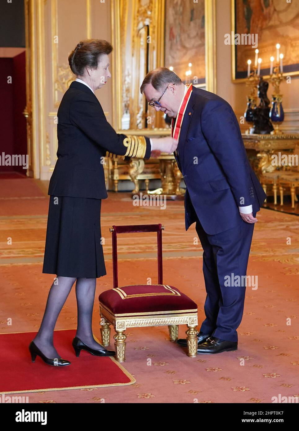 Sir Roger Marsh from Leeds is made a Knight Bachelor by The Princess ...