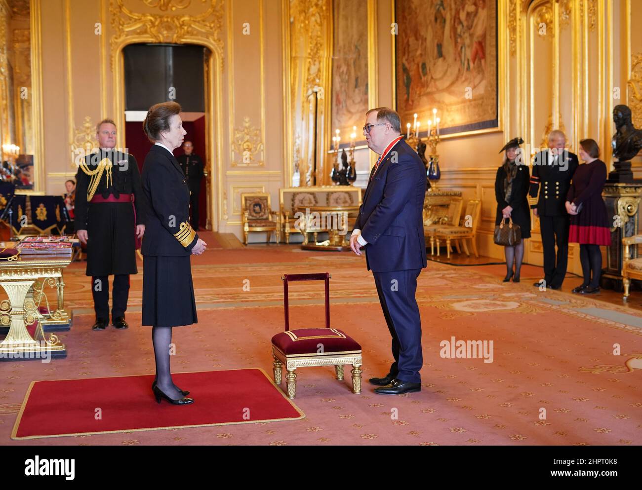 Sir Roger Marsh from Leeds is made a Knight Bachelor by The Princess ...