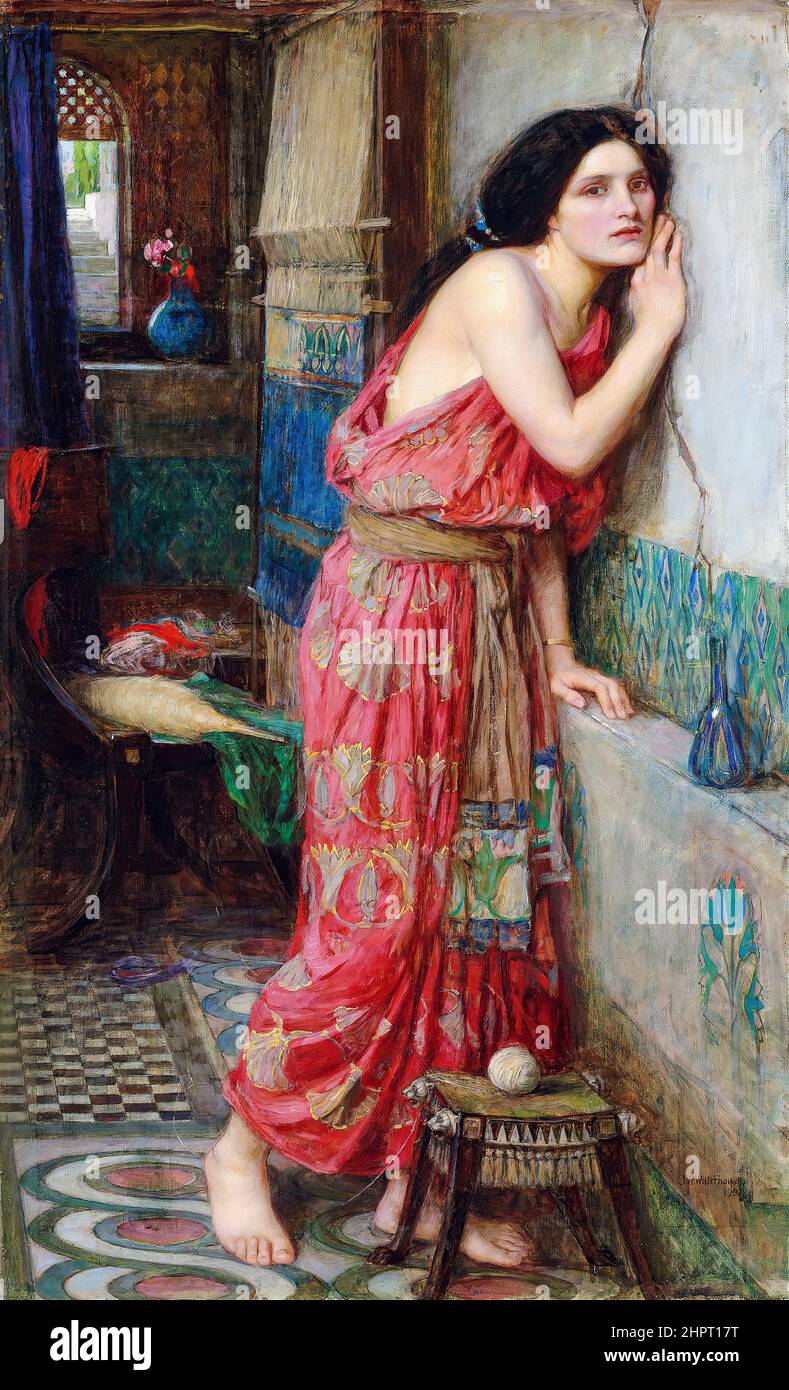 Thisbe, oil on canvas painting by John William Waterhouse, 1909 Stock ...