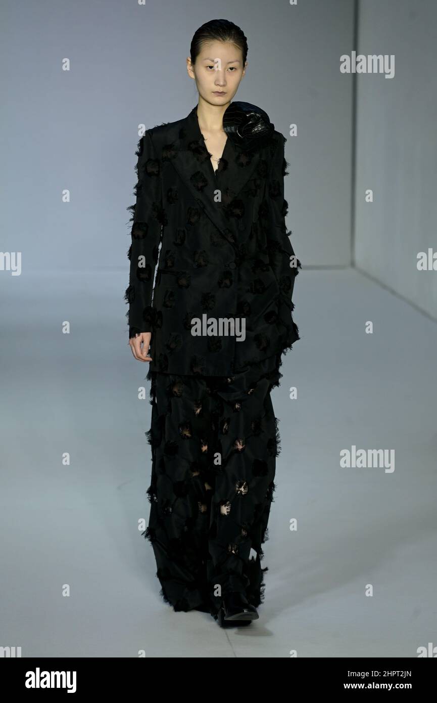 Milan, Italy. 23rd Feb, 2022. Milan Fashion Week, Fall Winter 2022 2023 ...