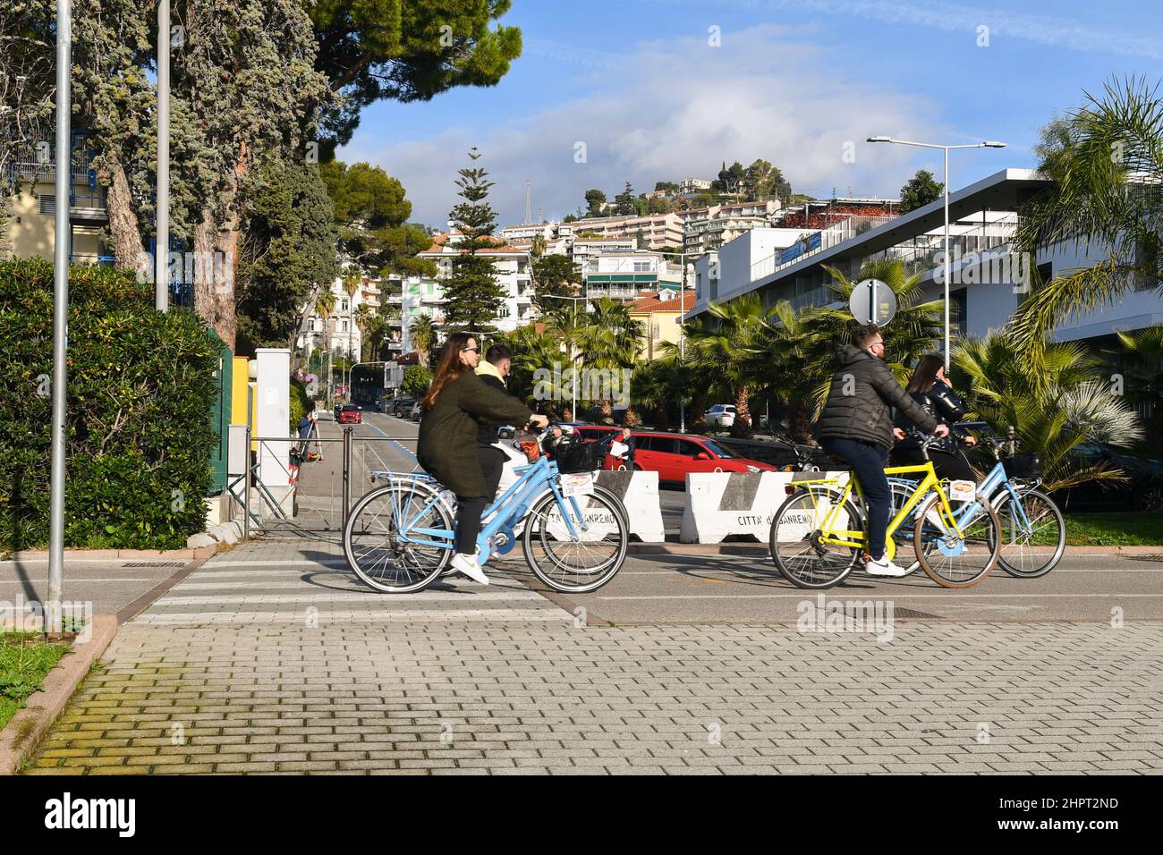 Italian riding a bike on the street hi-res stock photography and images ...