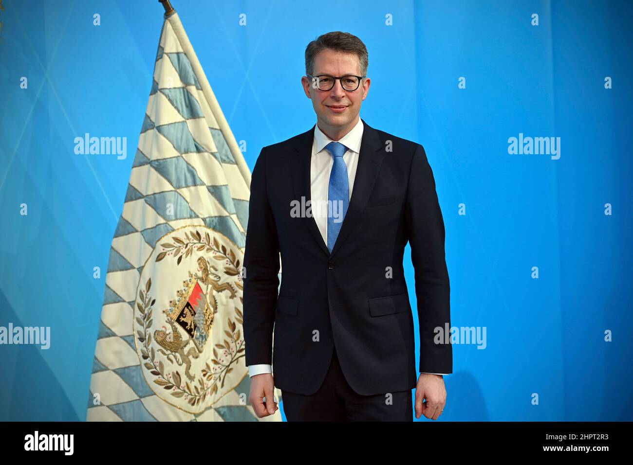 Munich, Deutschland. 23rd Feb, 2022. Markus BLUME (Minister of Science ...