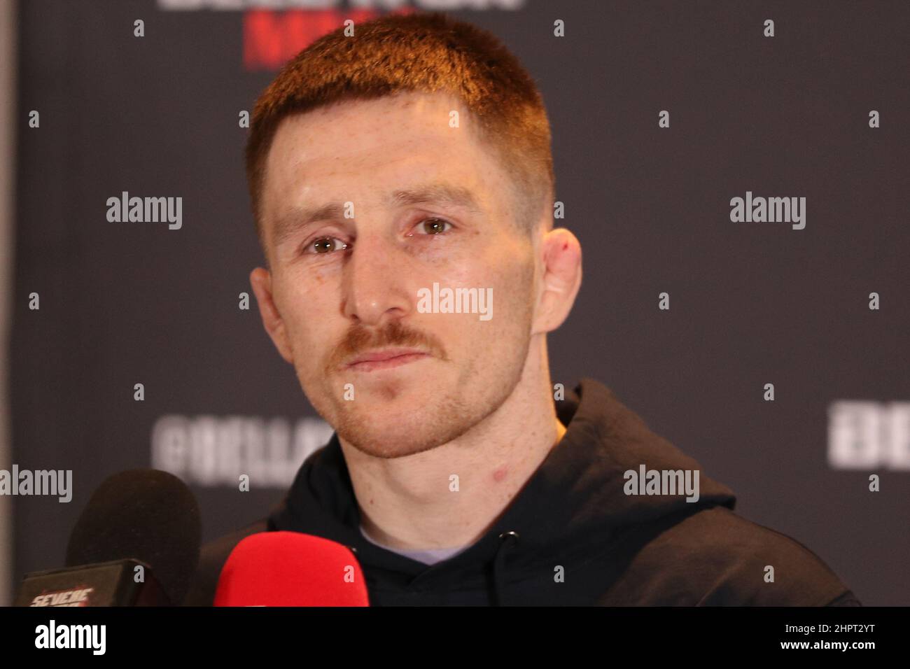 Dublin, Ireland. 23rd Feb, 2022. Bellator bantamweight fighter, Brett ...