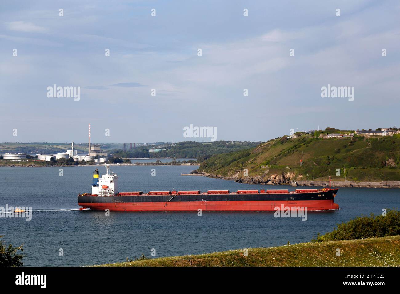Container ship in Cork Harbour, Ireland Stock Photo - Alamy