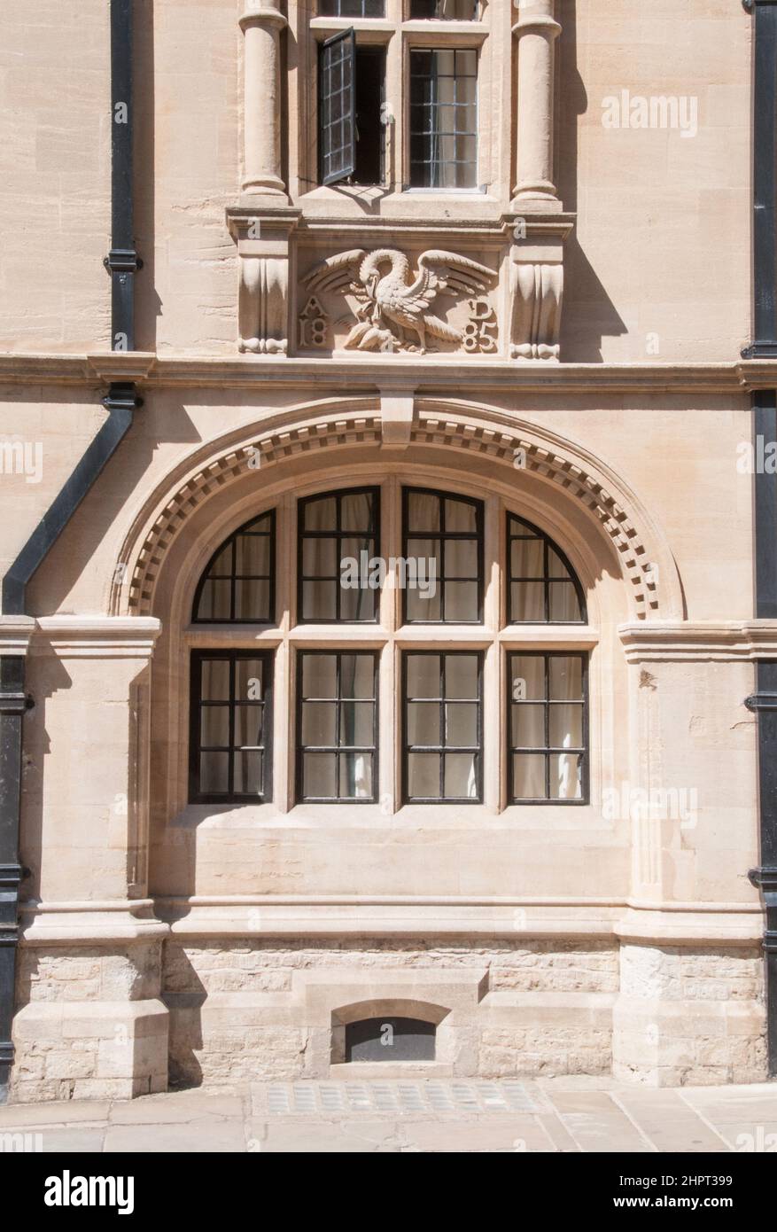 Around the UK - An intricate Arched Window with a carved bird motif ...