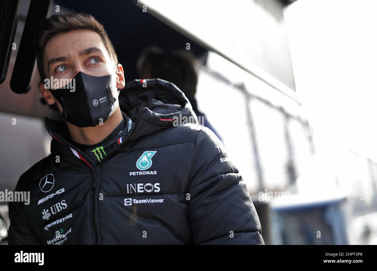 Mercedes amg f1 pit gantry hi-res stock photography and images - Alamy
