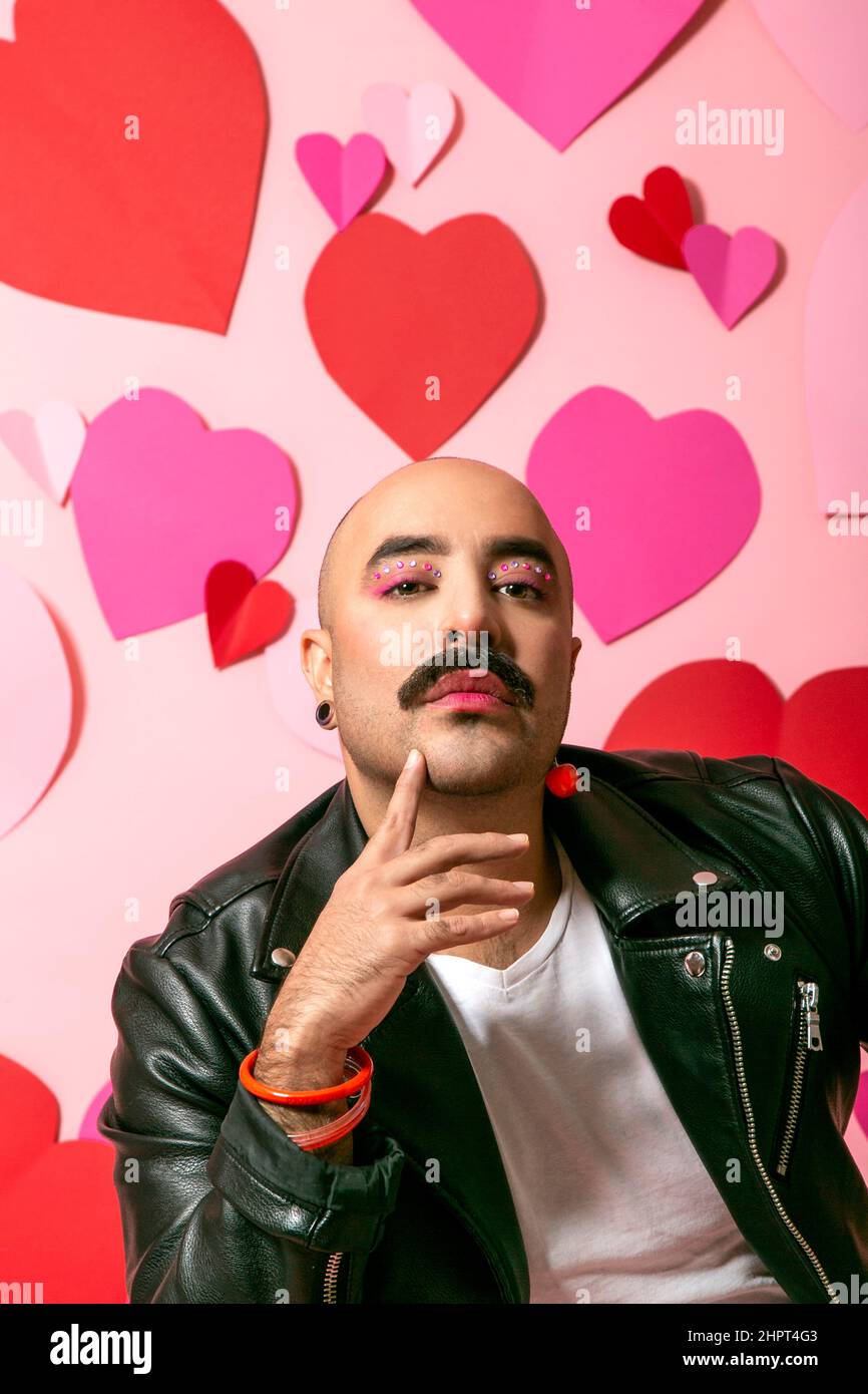 Male model LGBTQ valentine Stock Photo - Alamy