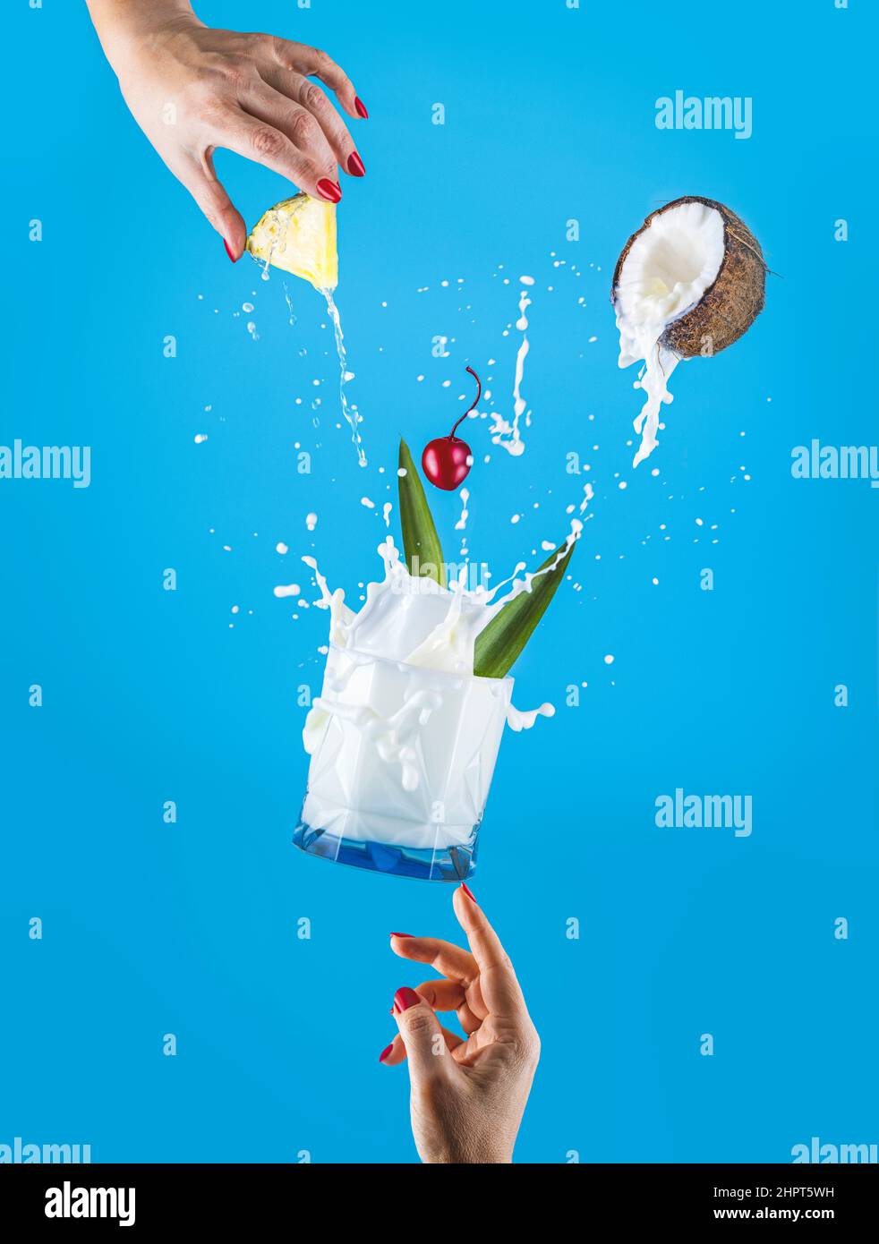 Pina colada splash hi-res stock photography and images - Alamy