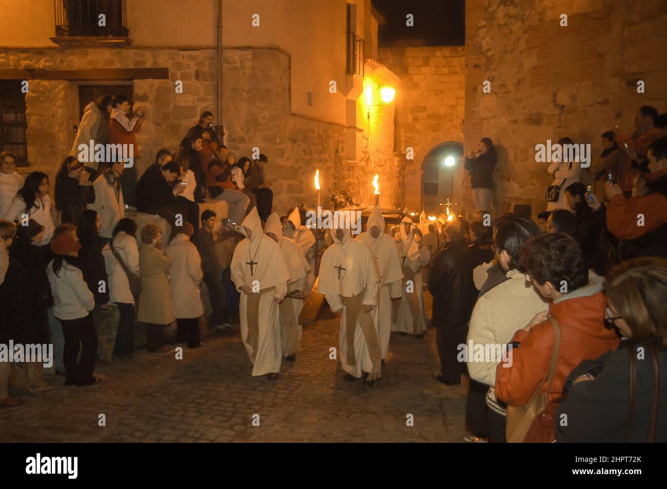 Holy Week procession of Zamora, Spain on the night of Holy Monday of ...