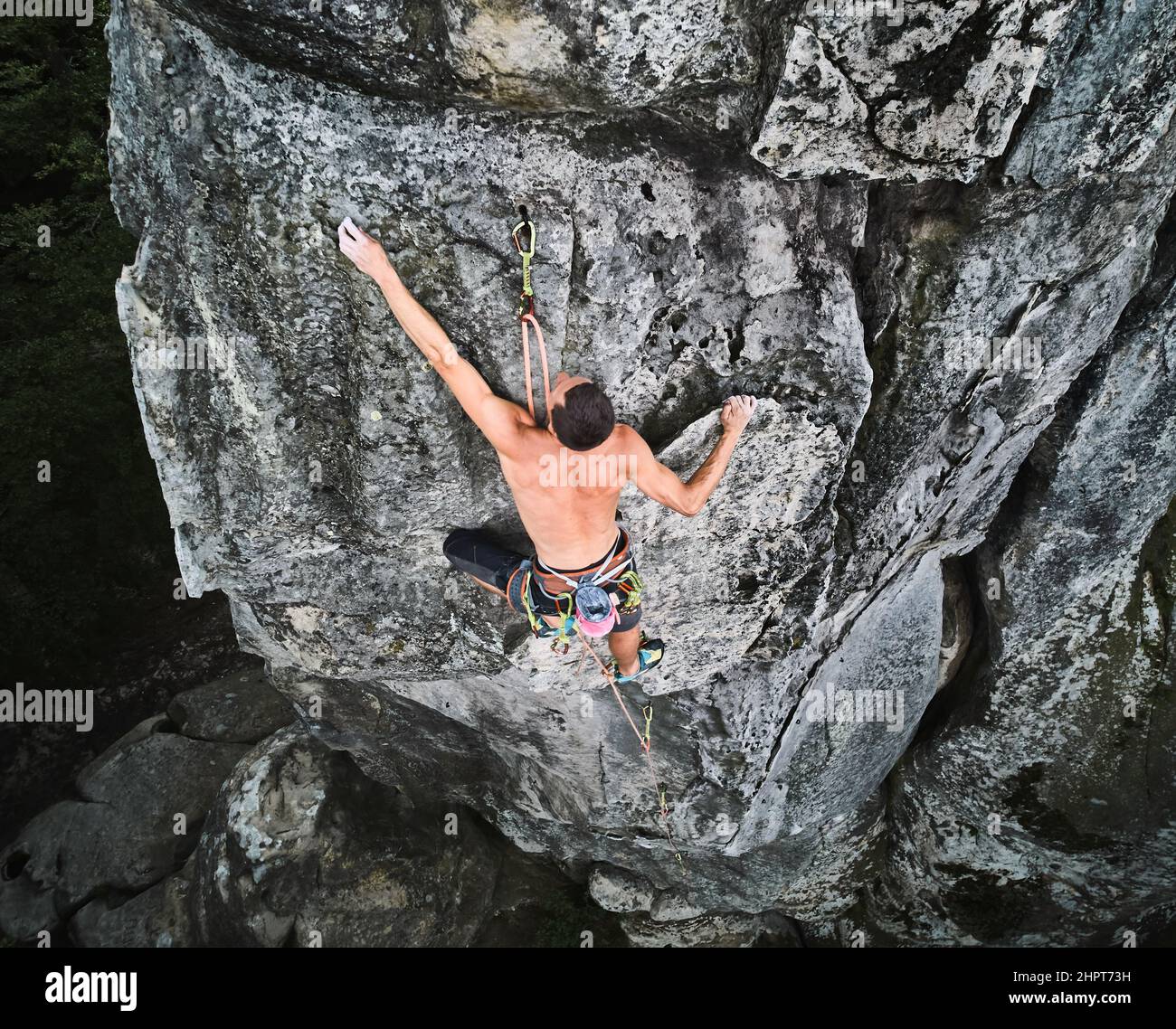 Back of climber with equipment hi-res stock photography and images - Alamy