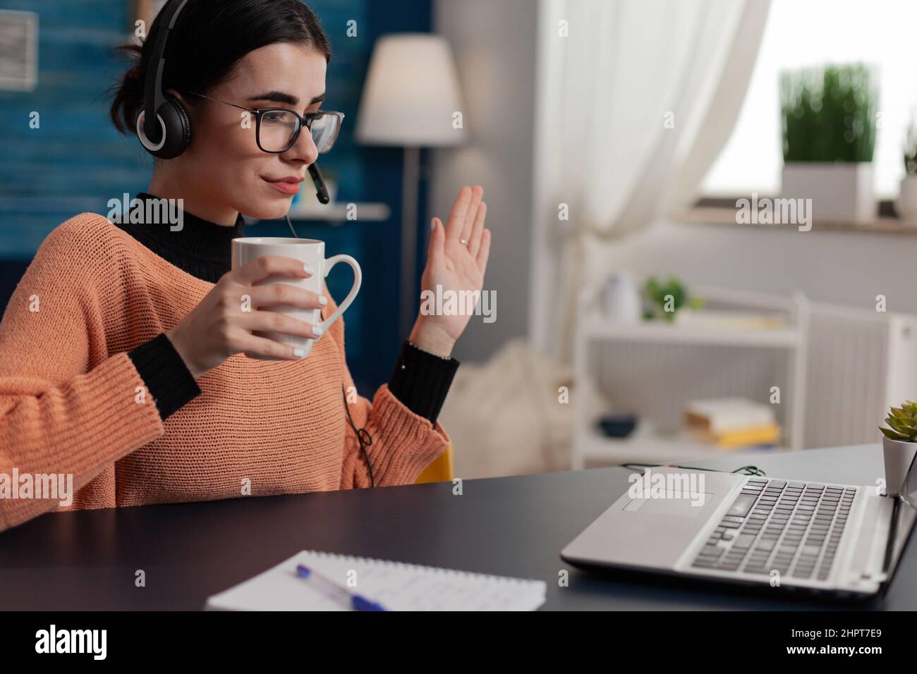 College student video conference High Resolution Stock Photography and ...