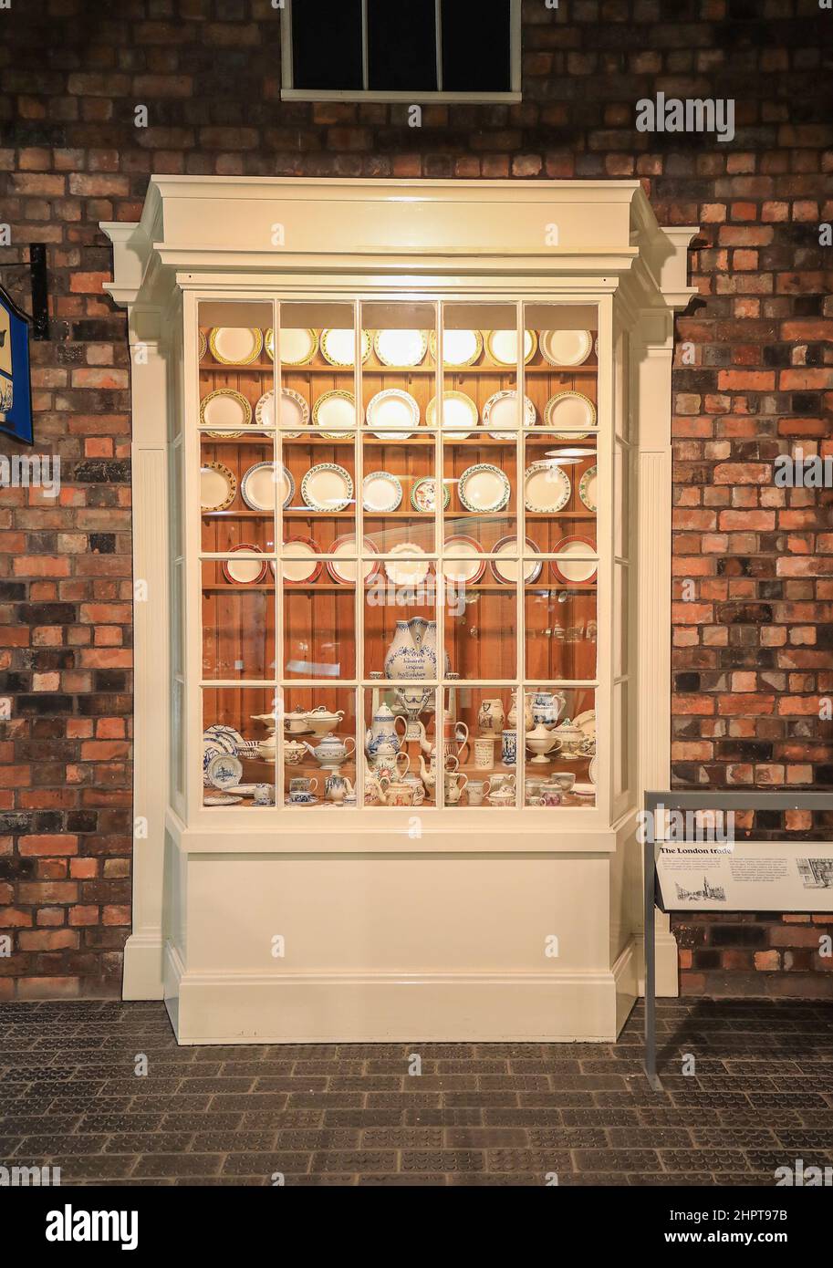 Mock-up of a London shop window selling Wedgwood and other Stoke ...