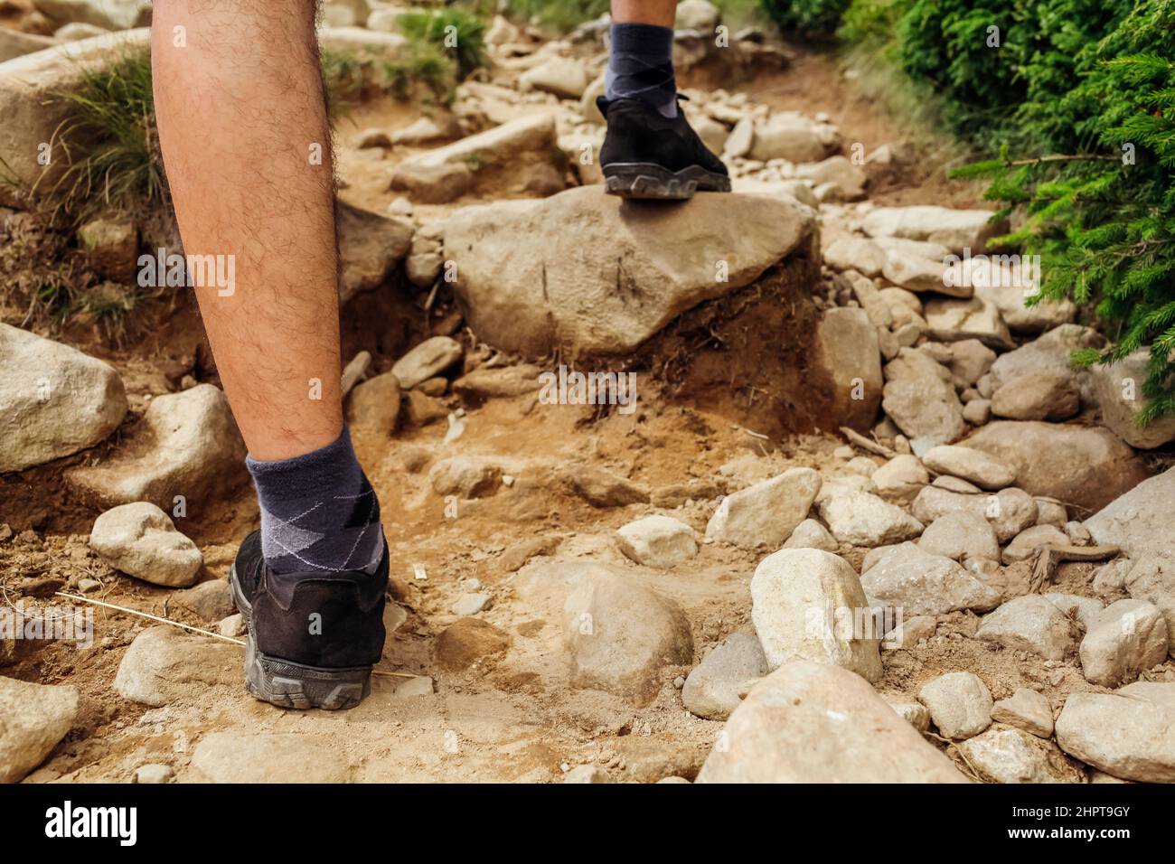 Man stepping stones hi-res stock photography and images - Alamy