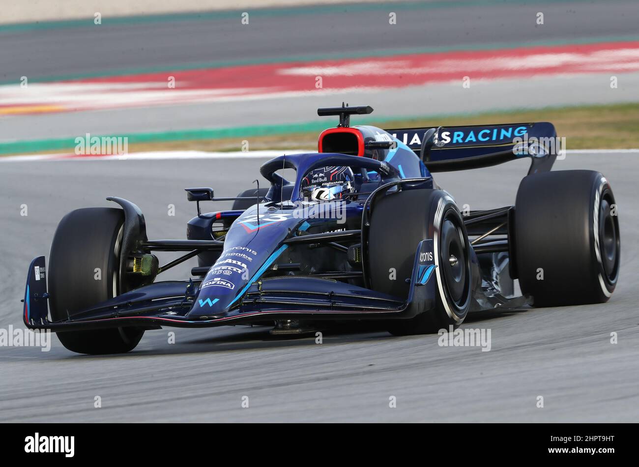 Williams-Mercedes' Alex Albon during day one of pre-season testing at ...
