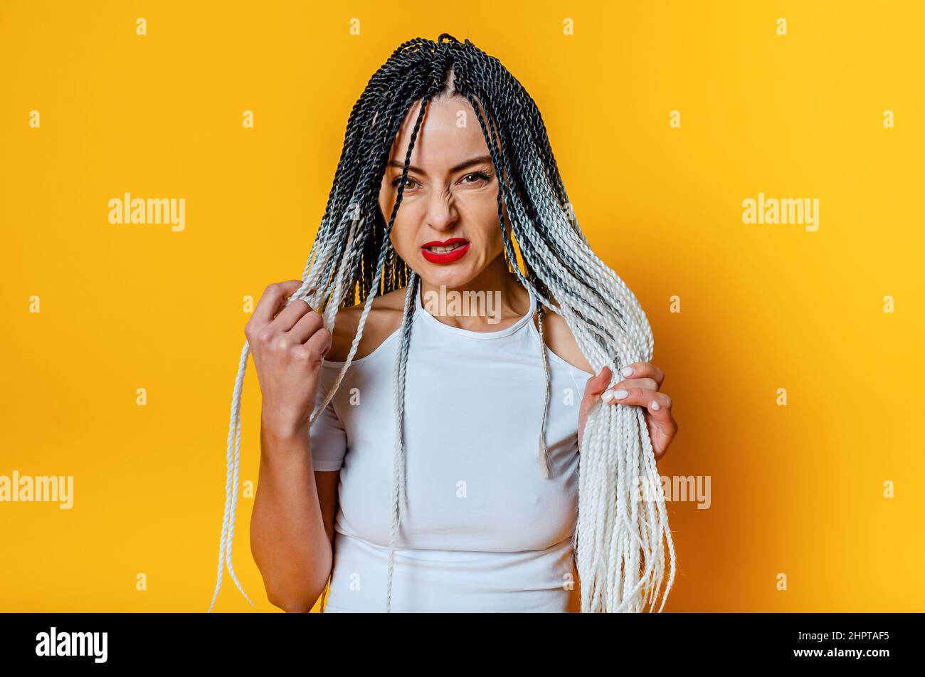 Lady with dreadlocks hi-res stock photography and images - Alamy