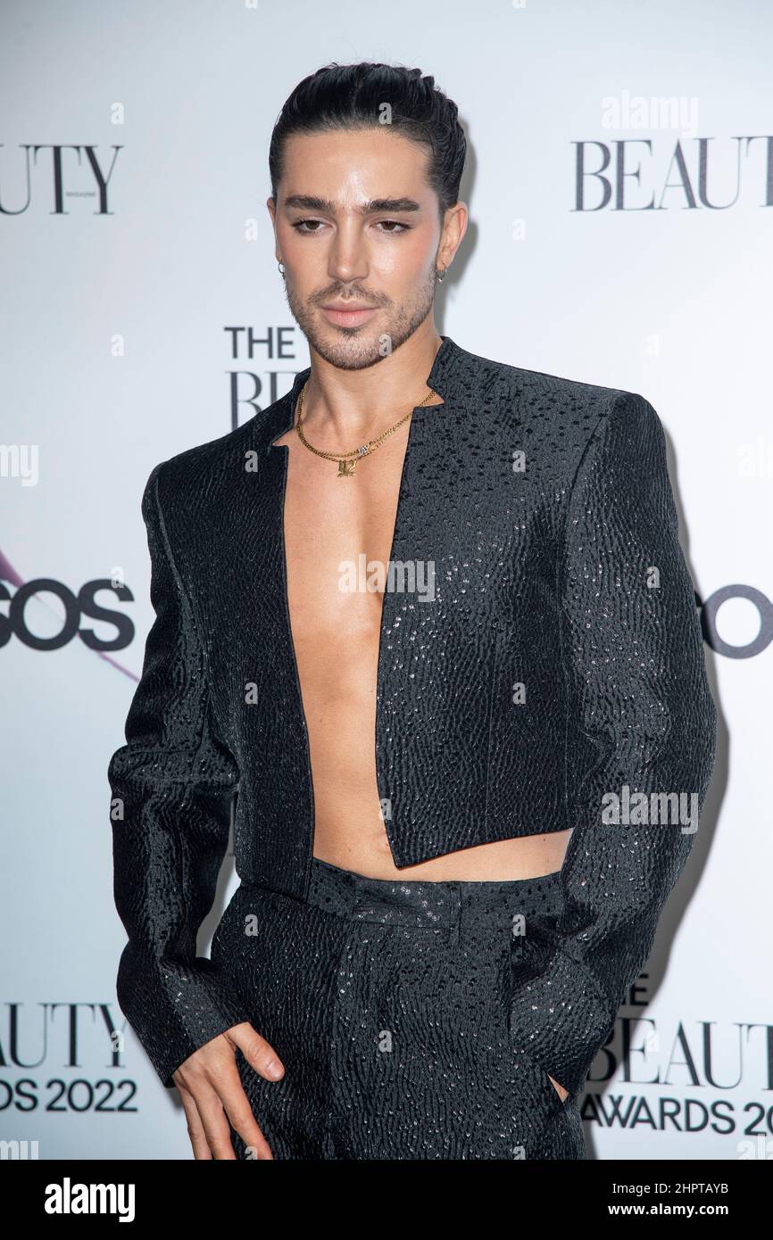 LONDON-ENGLAND 22FEB 22: Jay Birmingham attends the Beauty Awards 2022 ...