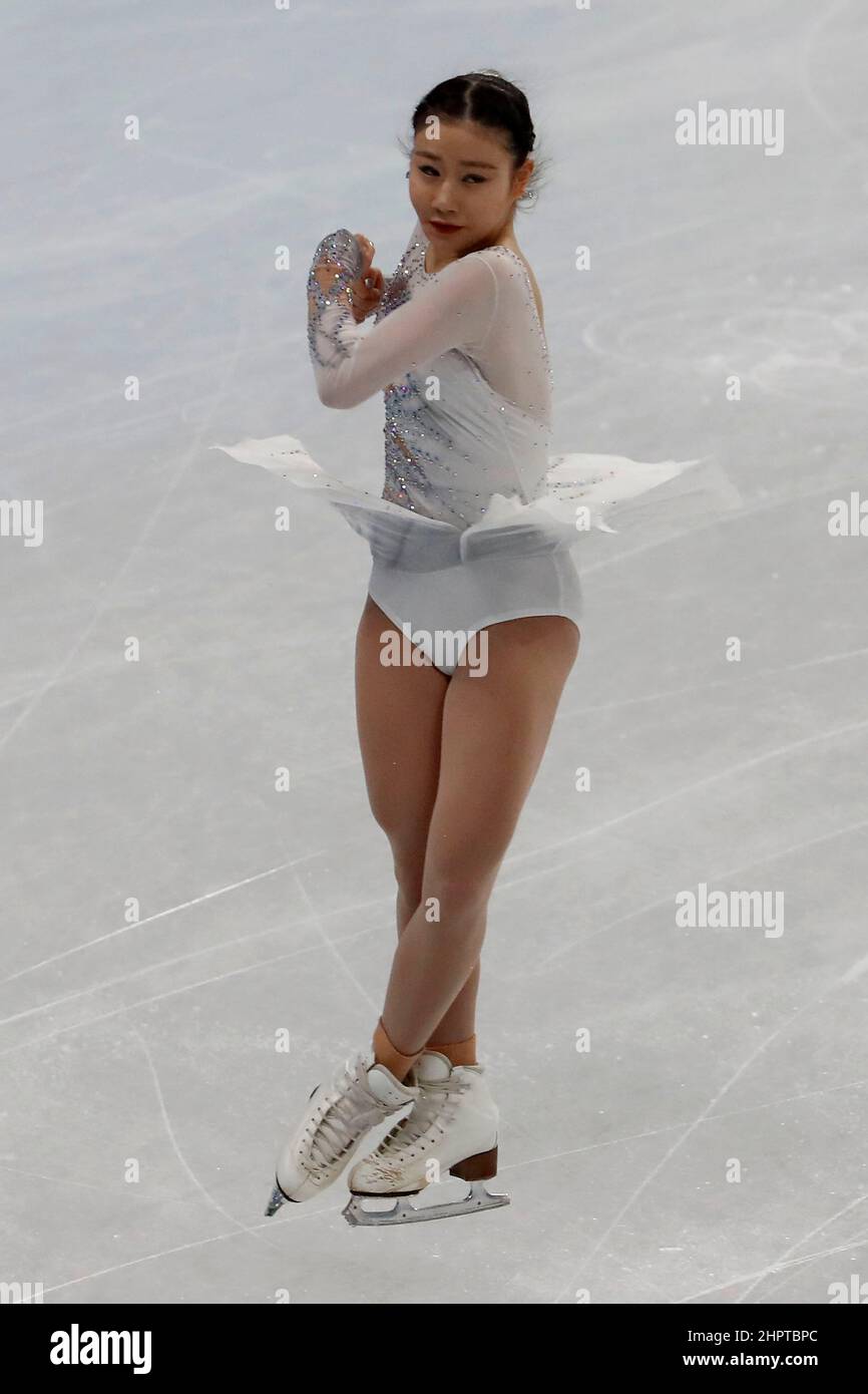 Beijing, Hebei, China. 15th Feb, 2022. Mana Kawabe (JPN) in the women s ...