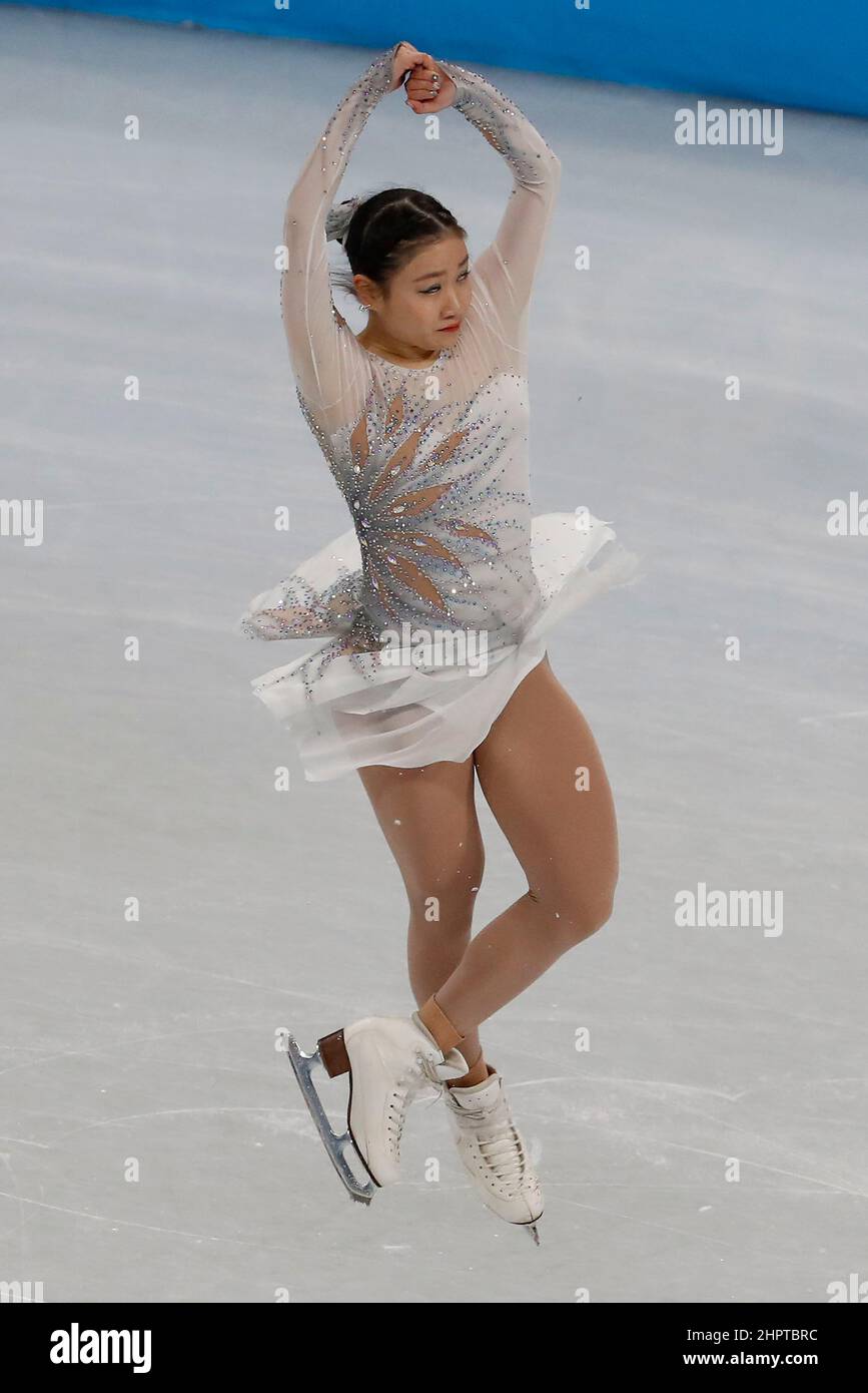Beijing, Hebei, China. 15th Feb, 2022. Mana Kawabe (JPN) in the women s ...