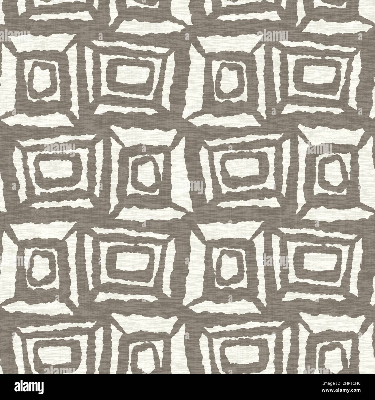 Hand drawn doodle linen effect texture pattern. Seamless woven natural ...