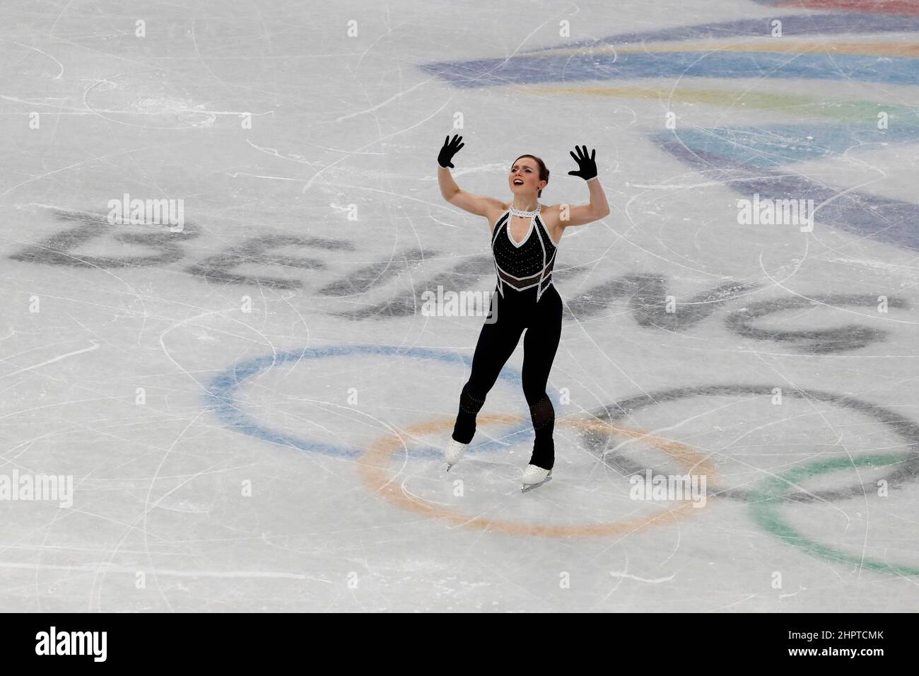 Beijing, Hebei, China. 15th Feb, 2022. Josefin Taljegard (SWE) in the women s figure skating ...