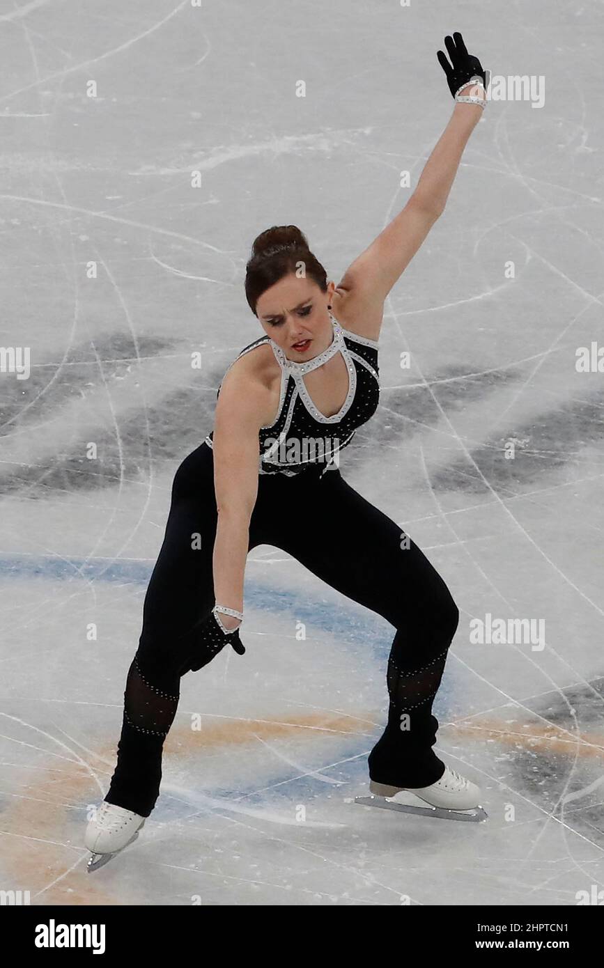 Beijing, Hebei, China. 15th Feb, 2022. Josefin Taljegard (SWE) in the women s figure skating ...