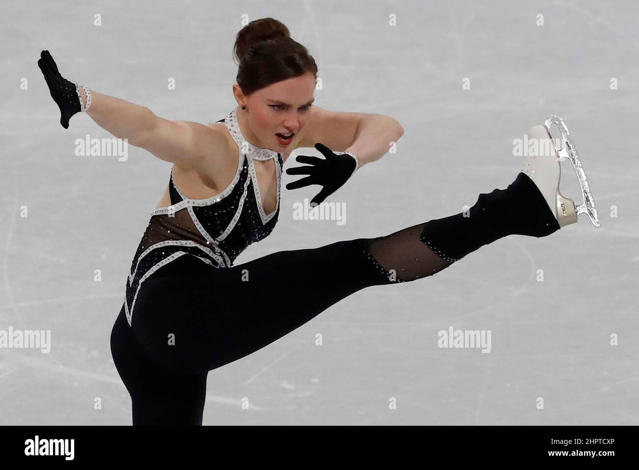Beijing, Hebei, China. 15th Feb, 2022. Josefin Taljegard (SWE) in the women s figure skating ...