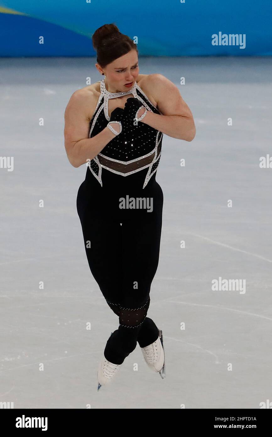Beijing, Hebei, China. 15th Feb, 2022. Josefin Taljegard (SWE) in the women s figure skating ...