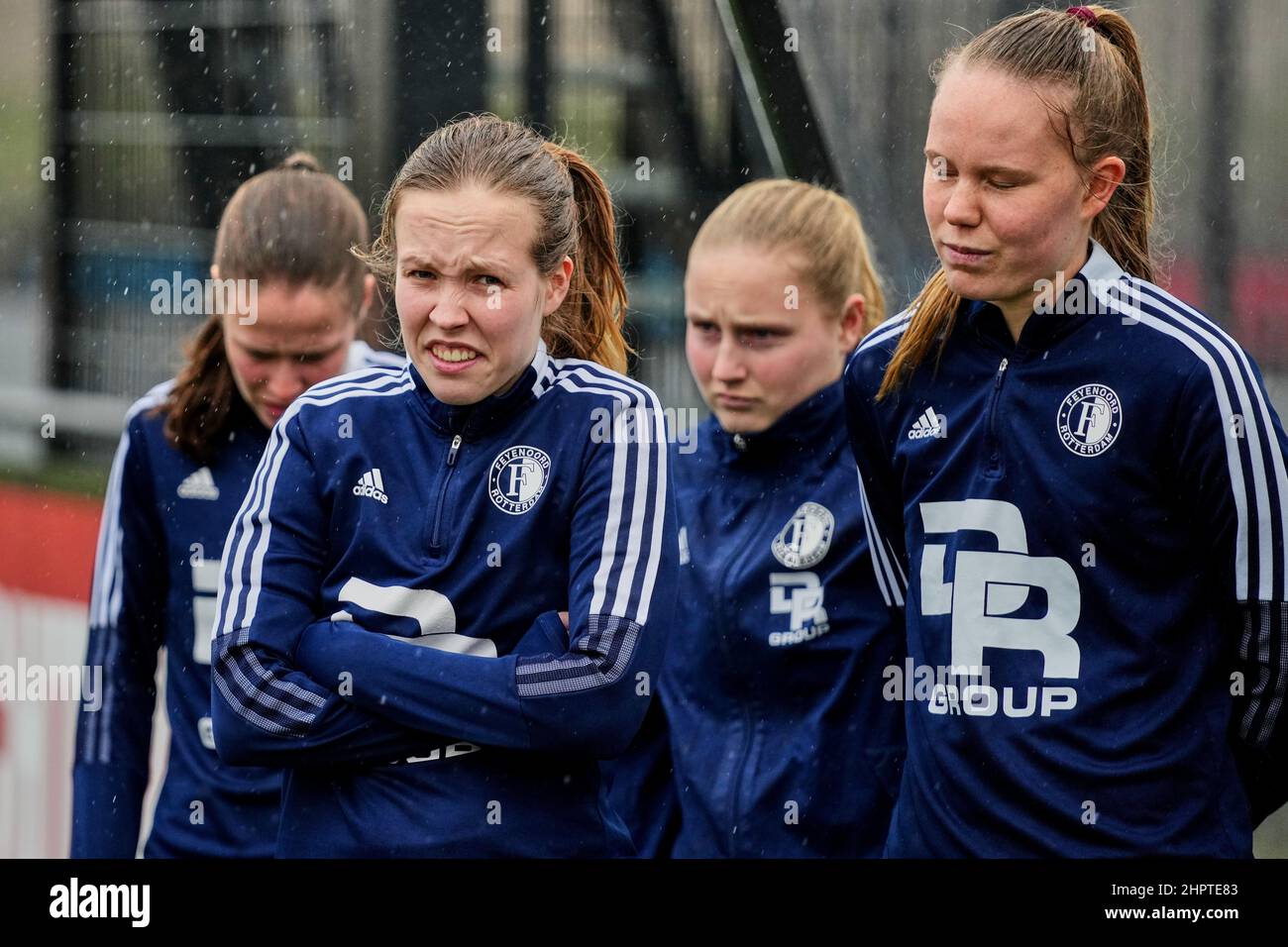 Rotterdam, The Netherlands. 22 February 2022, Rotterdam - (l-r) Manique ...
